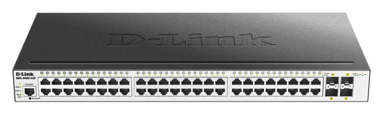 Коммутатор D-Link DGS-3000-52X/B1A Black