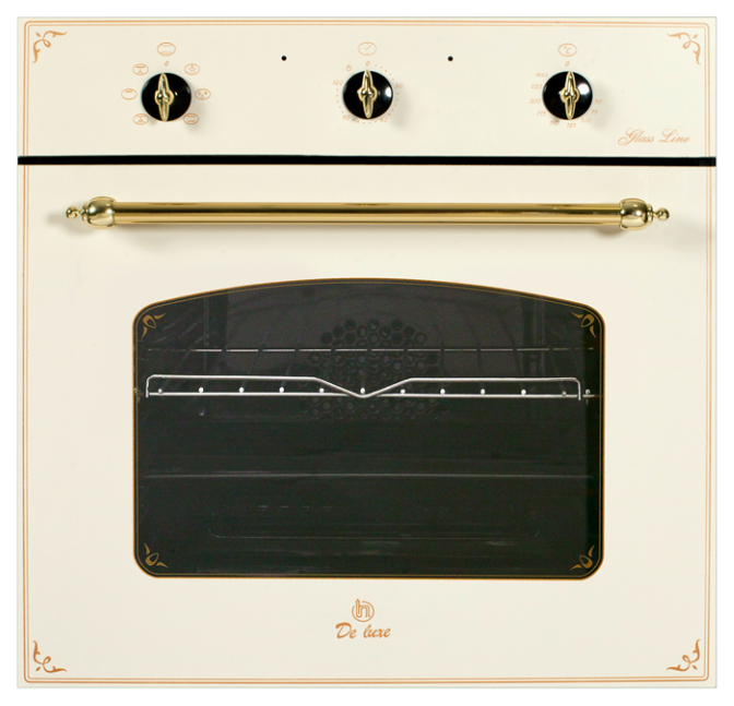 Встраиваемый электрический духовой шкаф DeLuxe 6006.03 ЭШВ-060 Beige/Gold