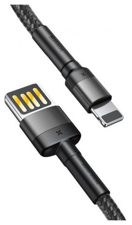 Кабель Baseus Cafule Cable Lightning 1m Grey/Black/Black