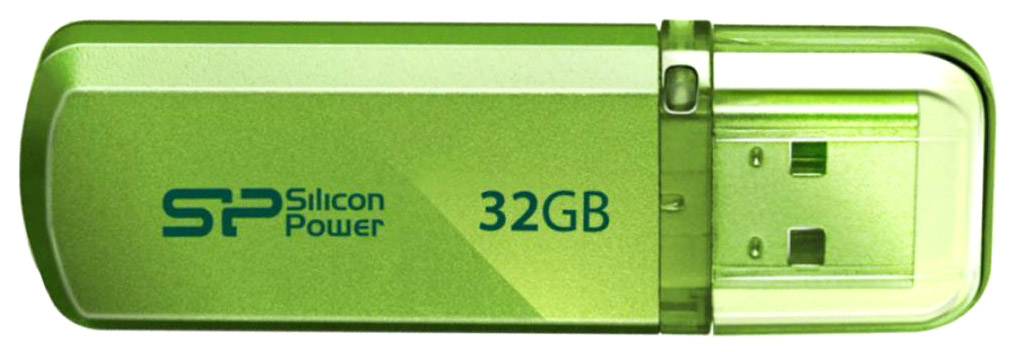 Флешка Silicon Power Helios 101 32ГБ Green (SP032GBUF2101V1N)