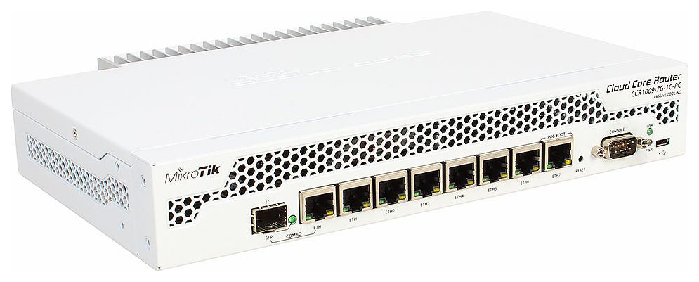 Wi-Fi роутер MikroTik CCR1009-7G-1C-PC Cloud Core Router White