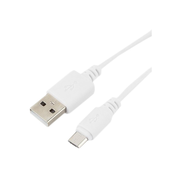 Кабель Cablexpert USB*2,0 Am-micro B - 1 метр, белый