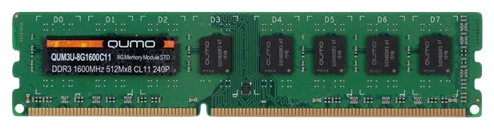 Оперативная память QUMO DDR3 QUM3U-8G1600C11 8Гб