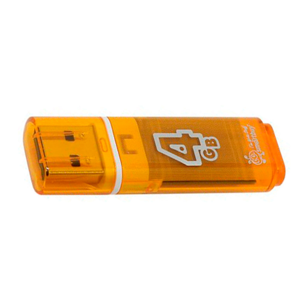 Флешка SmartBuy Glossy 4ГБ Orange (SB4GBGS-Or)