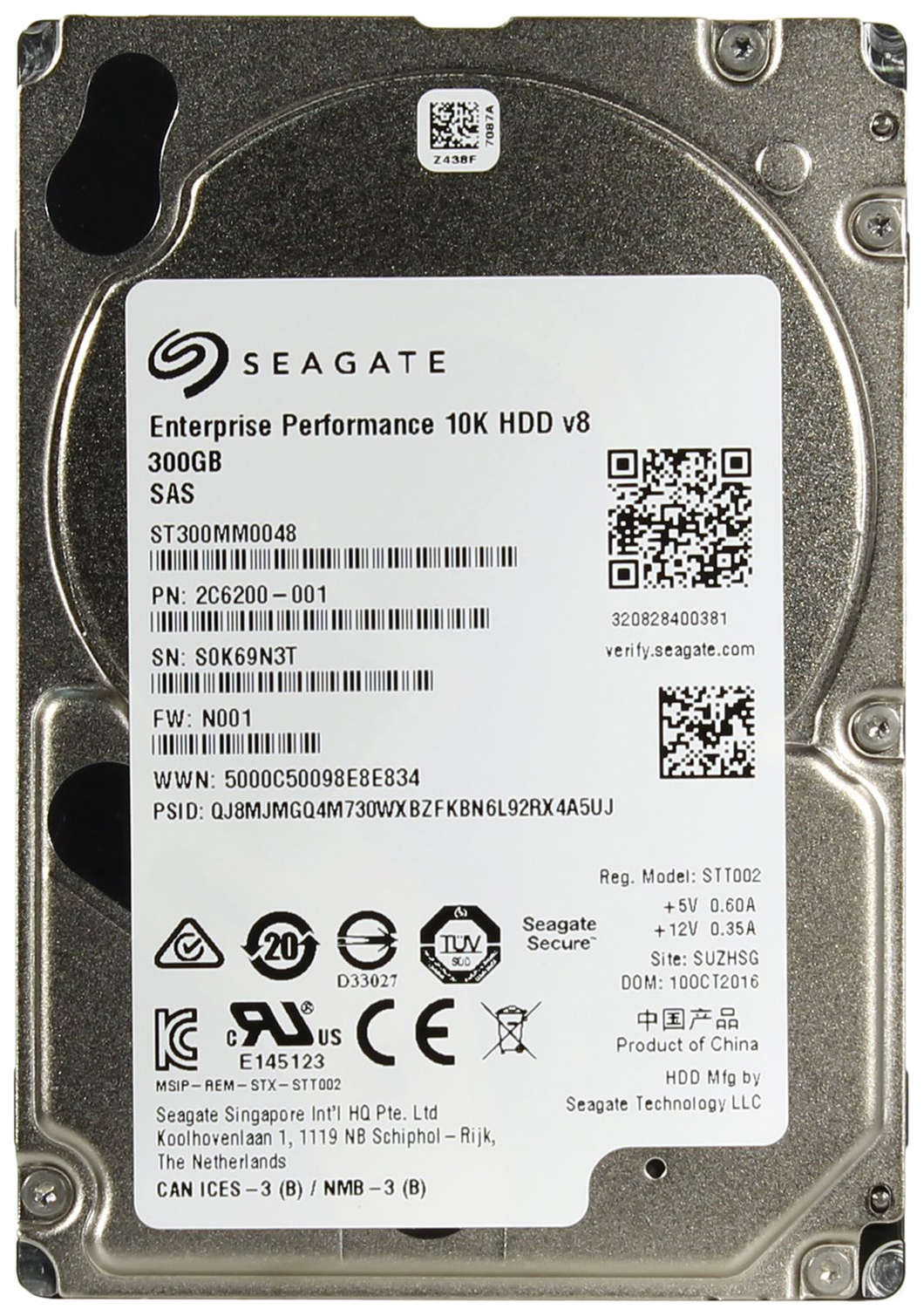 Жесткий диск Seagate Enterprise Performance 300ГБ (ST300MM0048)