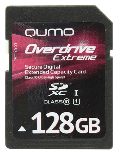 Карта памяти Qumo SDXC Overdrive Extreme QM128GSDXC10U1EX300 128GB