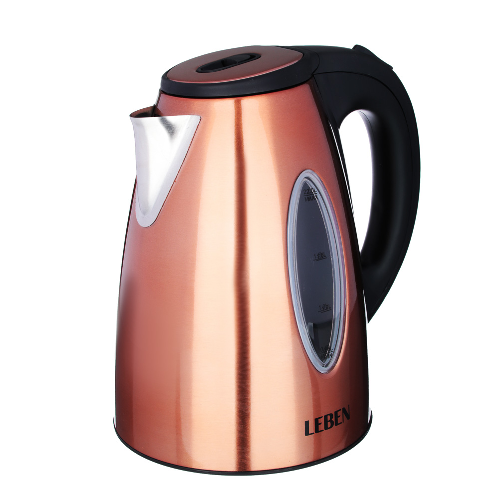 Чайник электрический LEBEN 291-035 2 л коричневый