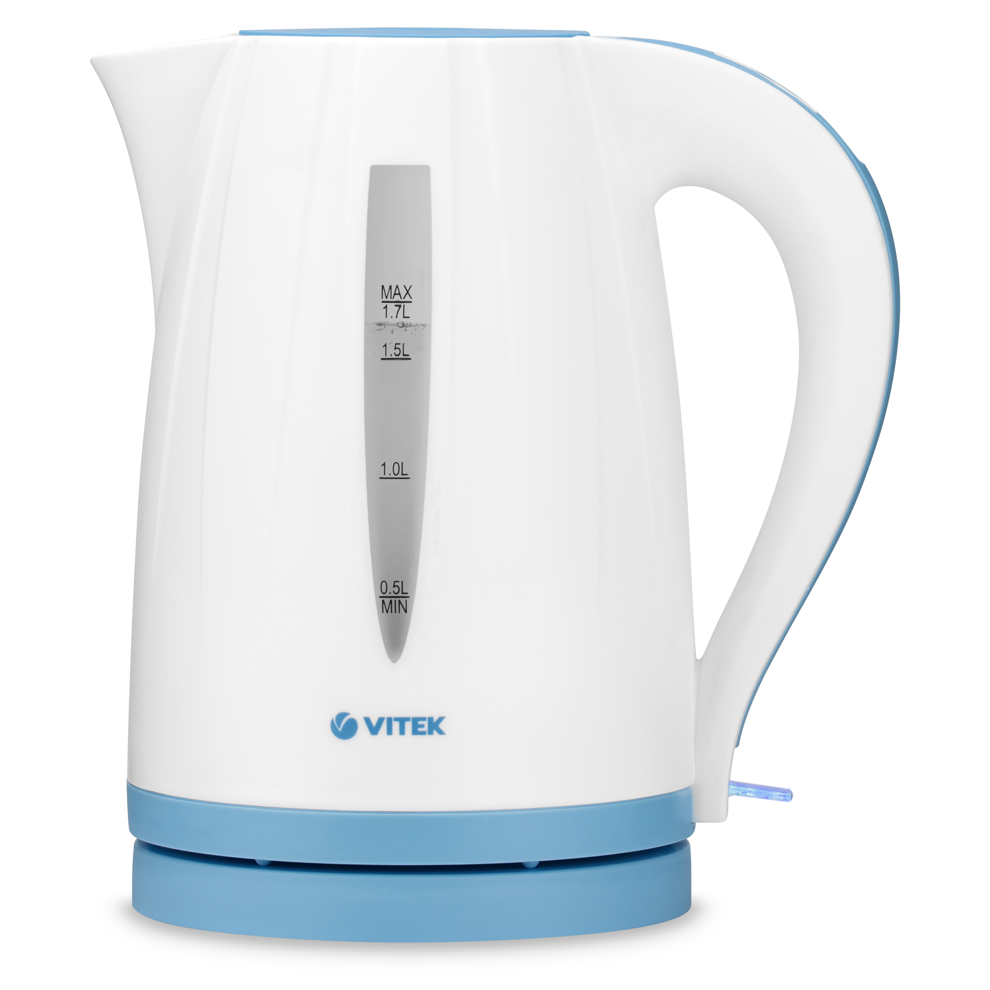 Чайник электрический VITEK VT-7031 1.7 л белый, голубой