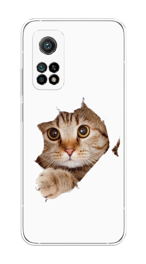 Чехол на Xiaomi Mi 10T"Кот и бумага"