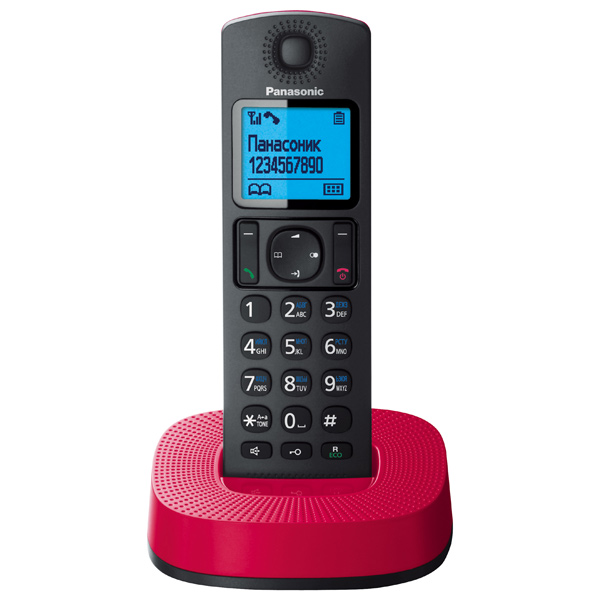 DECT телефон Panasonic KX-TGC310RUR черный, красный