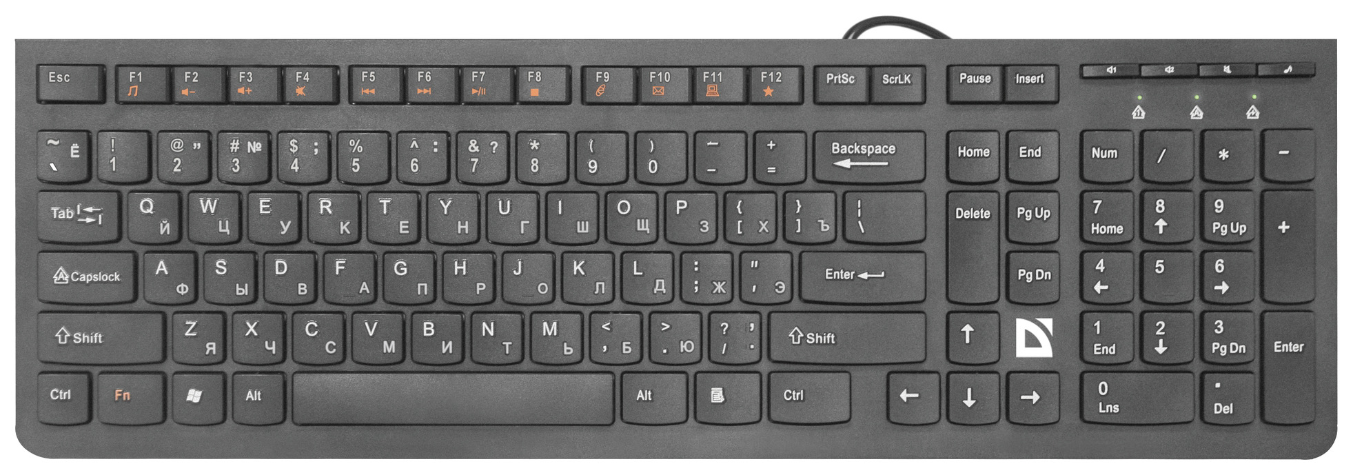 Проводная клавиатура Defender UltraMate SM-530 Black