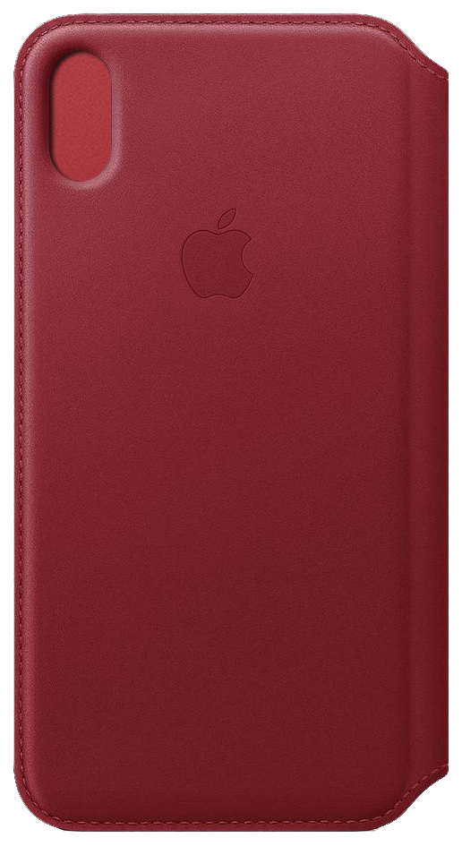 Кейс для iPhone Apple Folio XS Max кожаный красный MRX32ZM/A