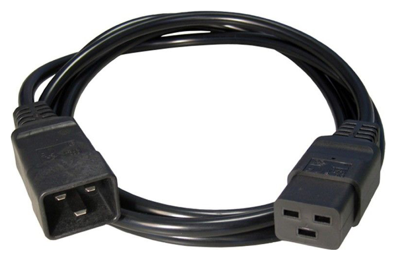 Кабель Cablexpert IEC 320 C19-IEC 320 C20, M-F 1,5м Black (PC-189-C19)