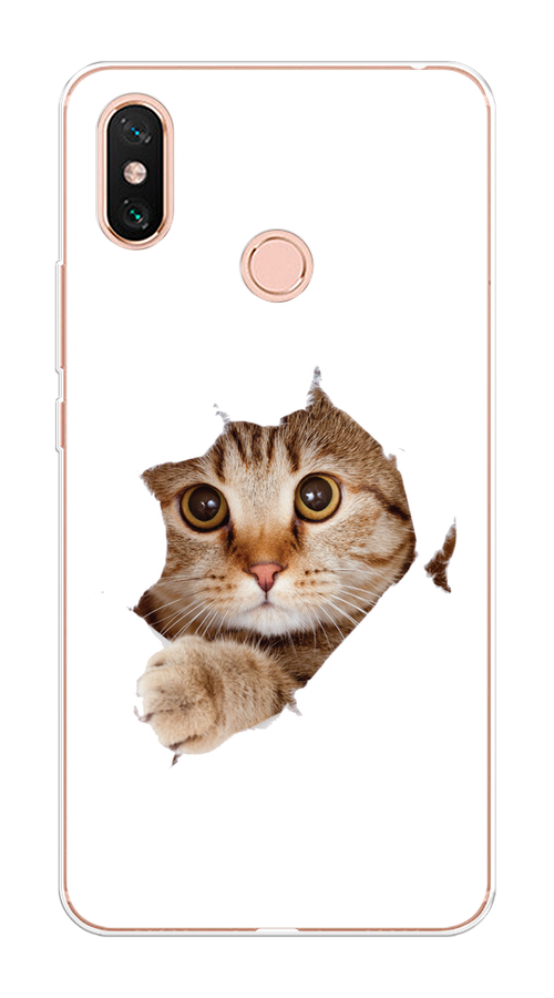 Чехол на Xiaomi Mi Max 3 "Кот и бумага"