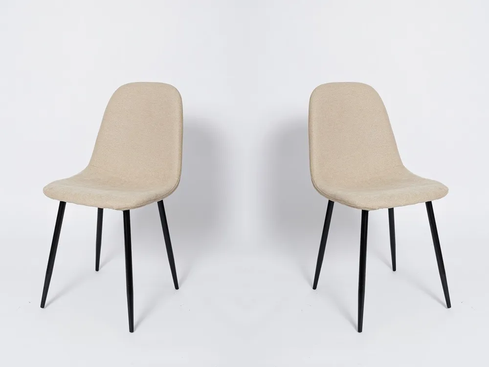 Комплект стульев для кухни La Room XS2441, 2 шт, песочный, ткань
