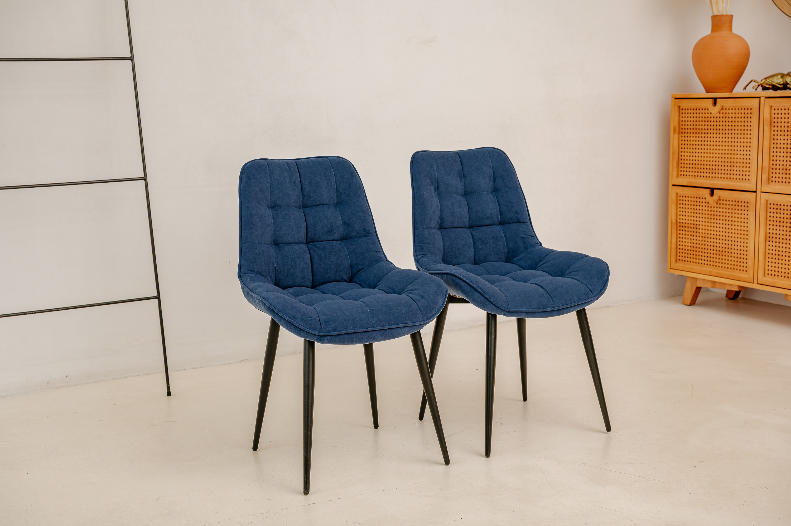 Комплект стульев Brendoss 700, 2 шт, синий/ножки черные