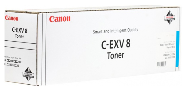 Тонер для лазерного принтера Canon C-EXV8 голубой, оригинал