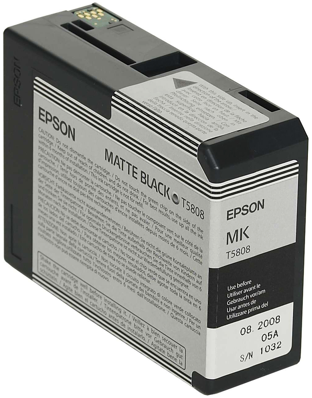 Картридж для струйного принтера Epson C13T580800, черный, оригинал