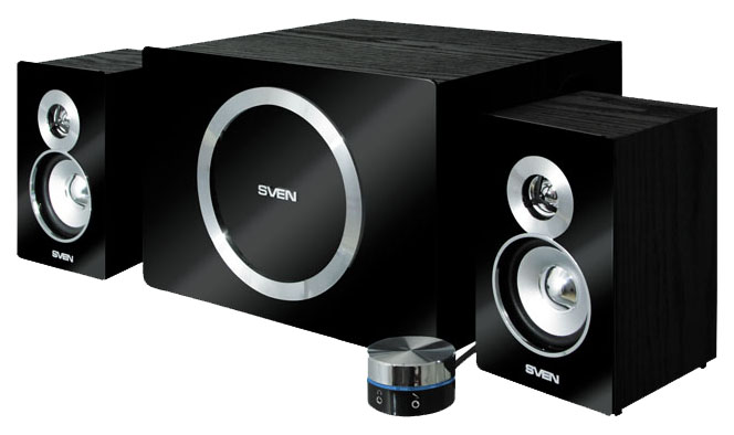 Колонки компьютерные Sven MS-1085 Black/Silver (126432)