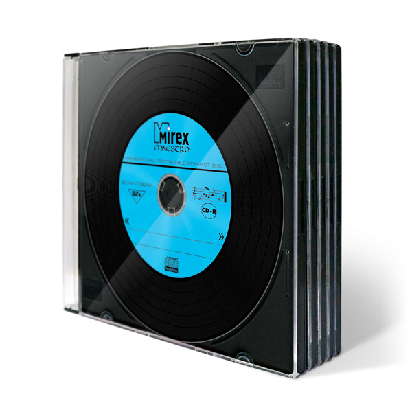 Диск Mirex 700Mb 52х "Maestro" Slim Case 5 шт (203056)