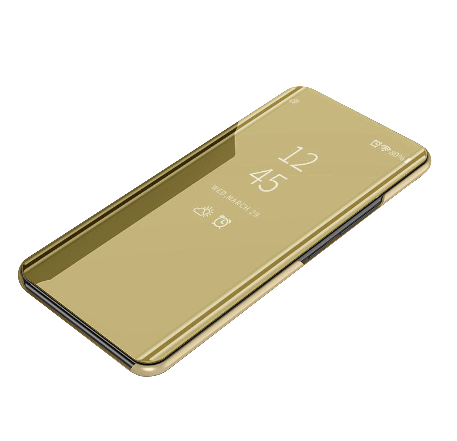 Чехол MyPads для Samsung Galaxy S6 SM-G920F (Duos/Lte) Clear View Cover Gold