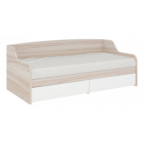 Кровать Мэрдэс Бартоло КРД 90х190 см, бежевый/белый