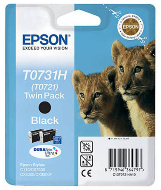 Картридж для струйного принтера Epson C13T10414A10, черный, оригинал