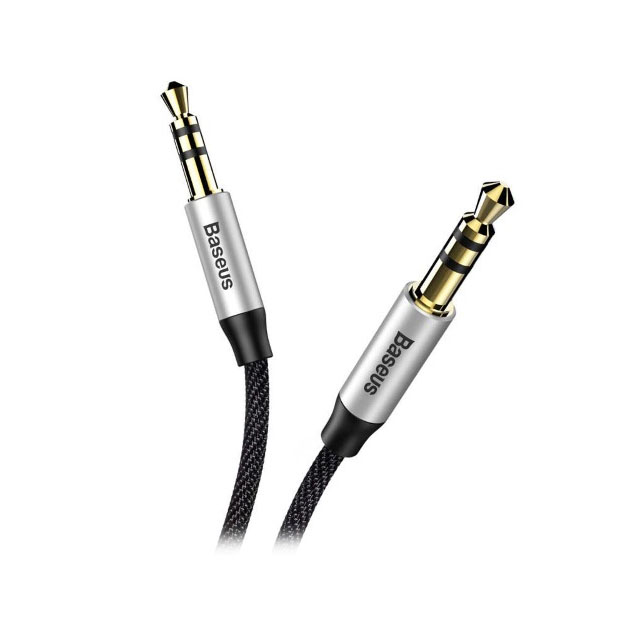 Кабель Baseus Yiven Audio Cable M30 Aux 1.5m Silver/Black