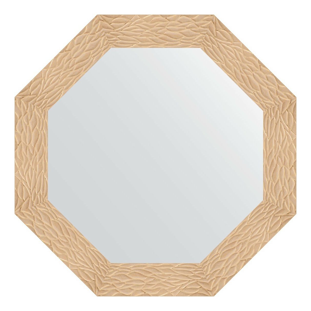 Зеркало интерьерное настенное Evoform в багетной раме золотые дюны 76,6 х 76,6 см