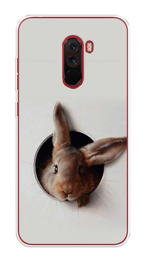 Чехол на Xiaomi Pocophone F1 "Любопытный кролик"