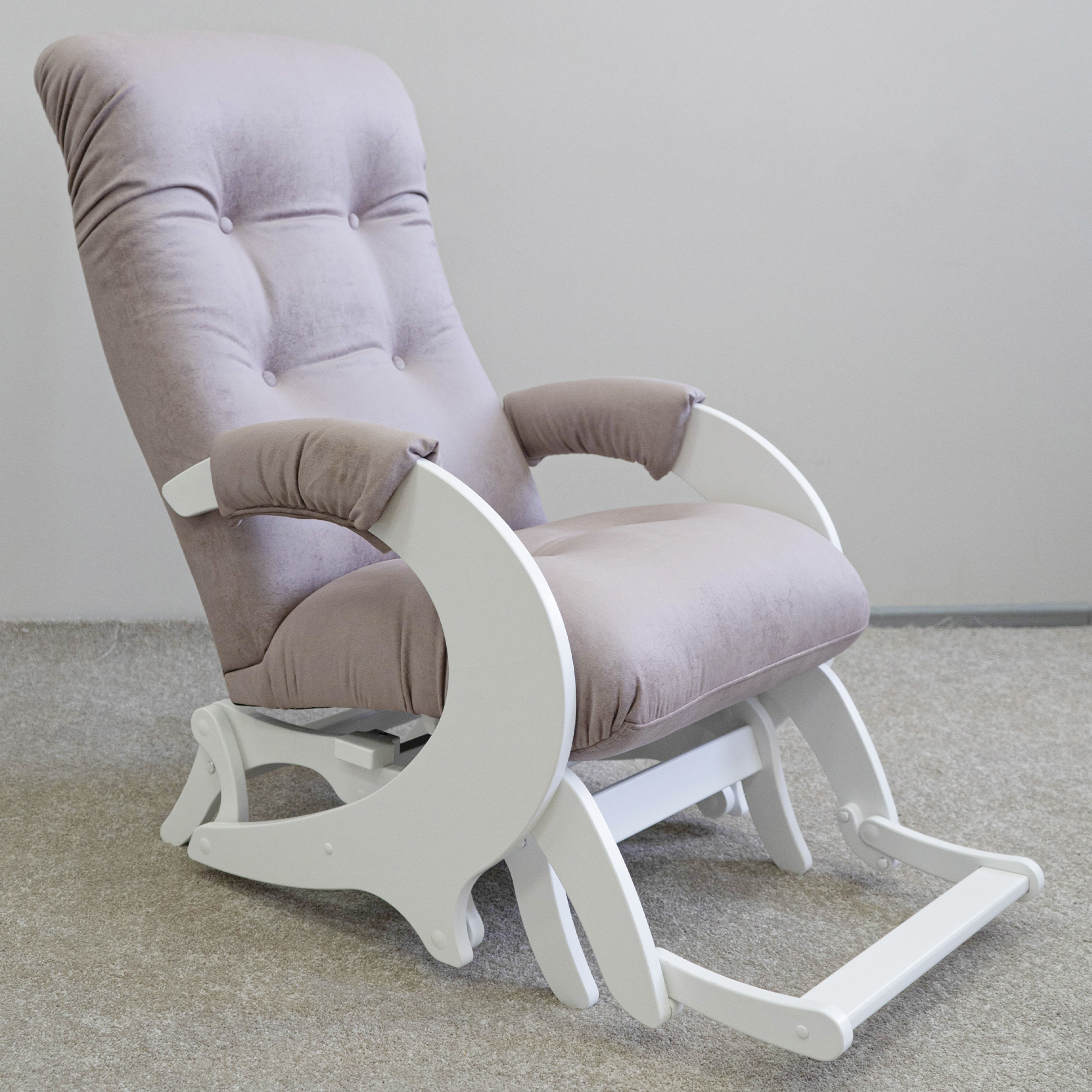 Кресло-качалка Glider Стронг с подножкой, мятниковый механизм