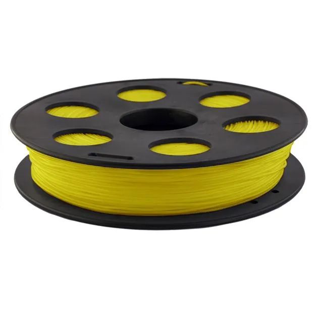 Катушка Bflex пластика Bestfilament, желтая, 1.75 мм 0,5кг., st_bflex_yellow_0.5kg_1.75