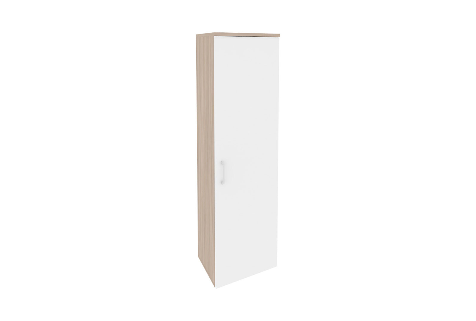 Офисный шкаф для одежды Рива Onix O.GB-1(R) Дуб Аттик/Белый бриллиант