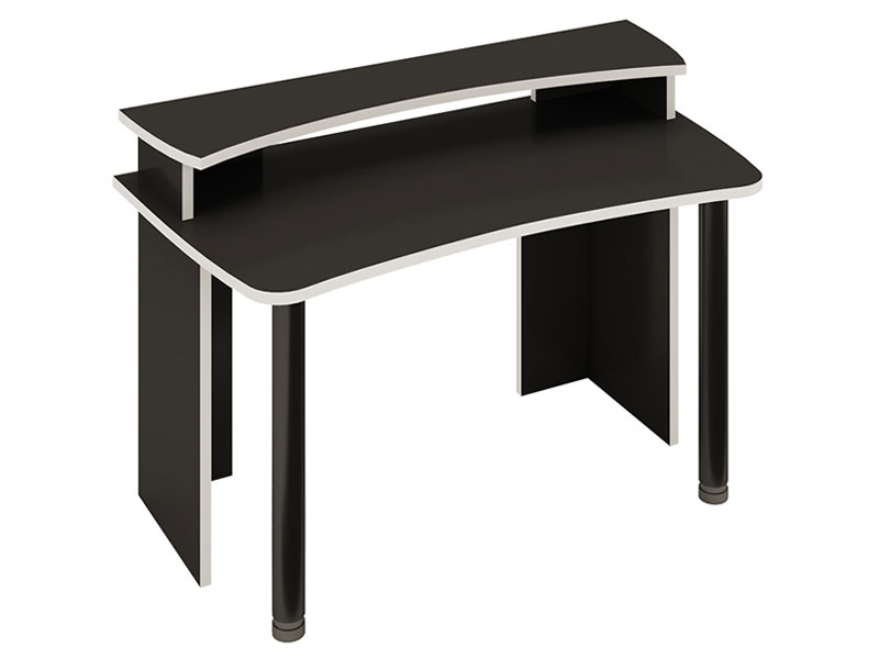 Компьютерный стол СКЛ-Софт140+НКИЛ140 Черный/Белый