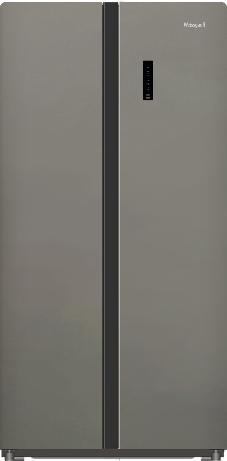Холодильник Weissgauff WSBS 500 Inverter NoFrost Dark Grey серый