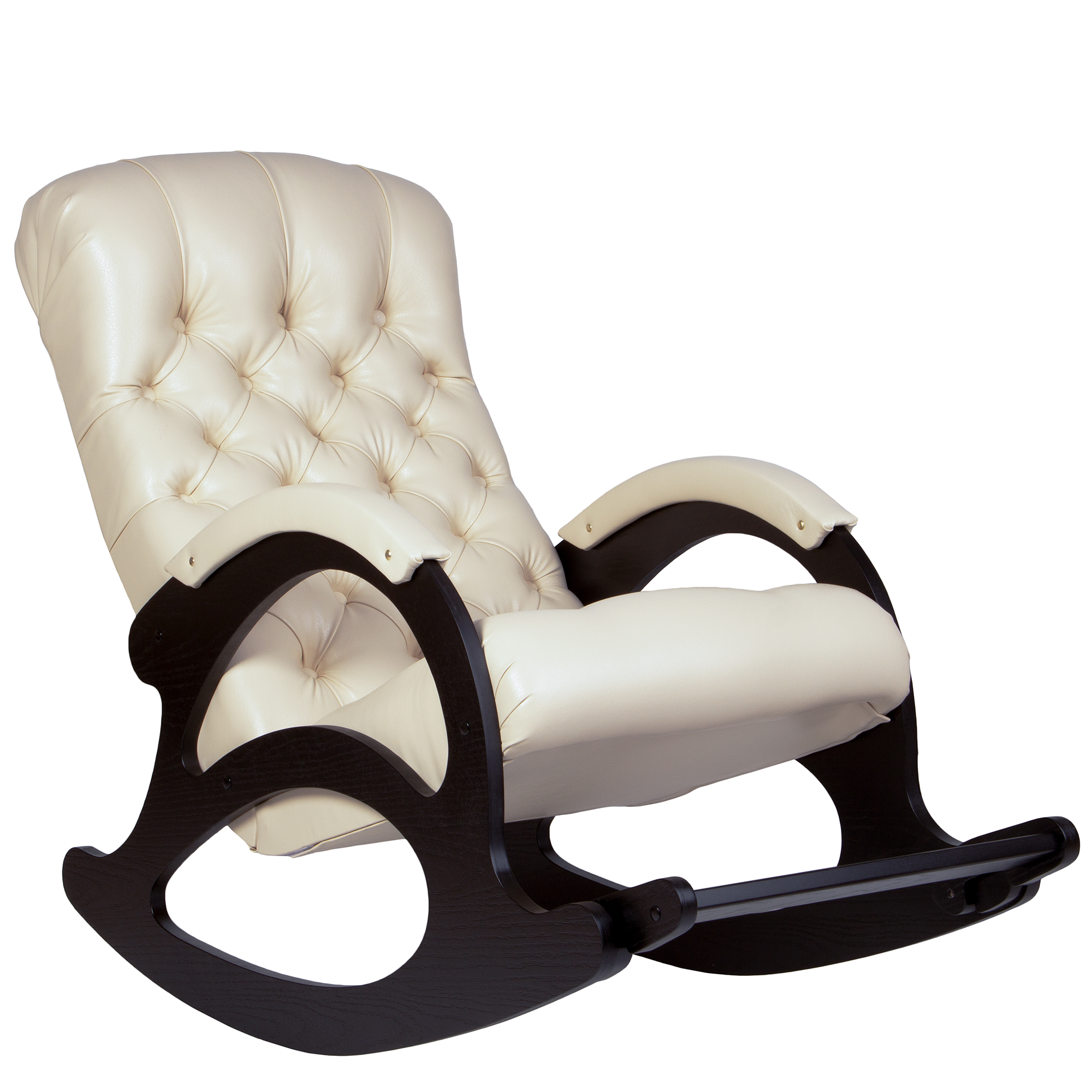Кресло-качалка AVK Монарх (Cream, Glossy black)