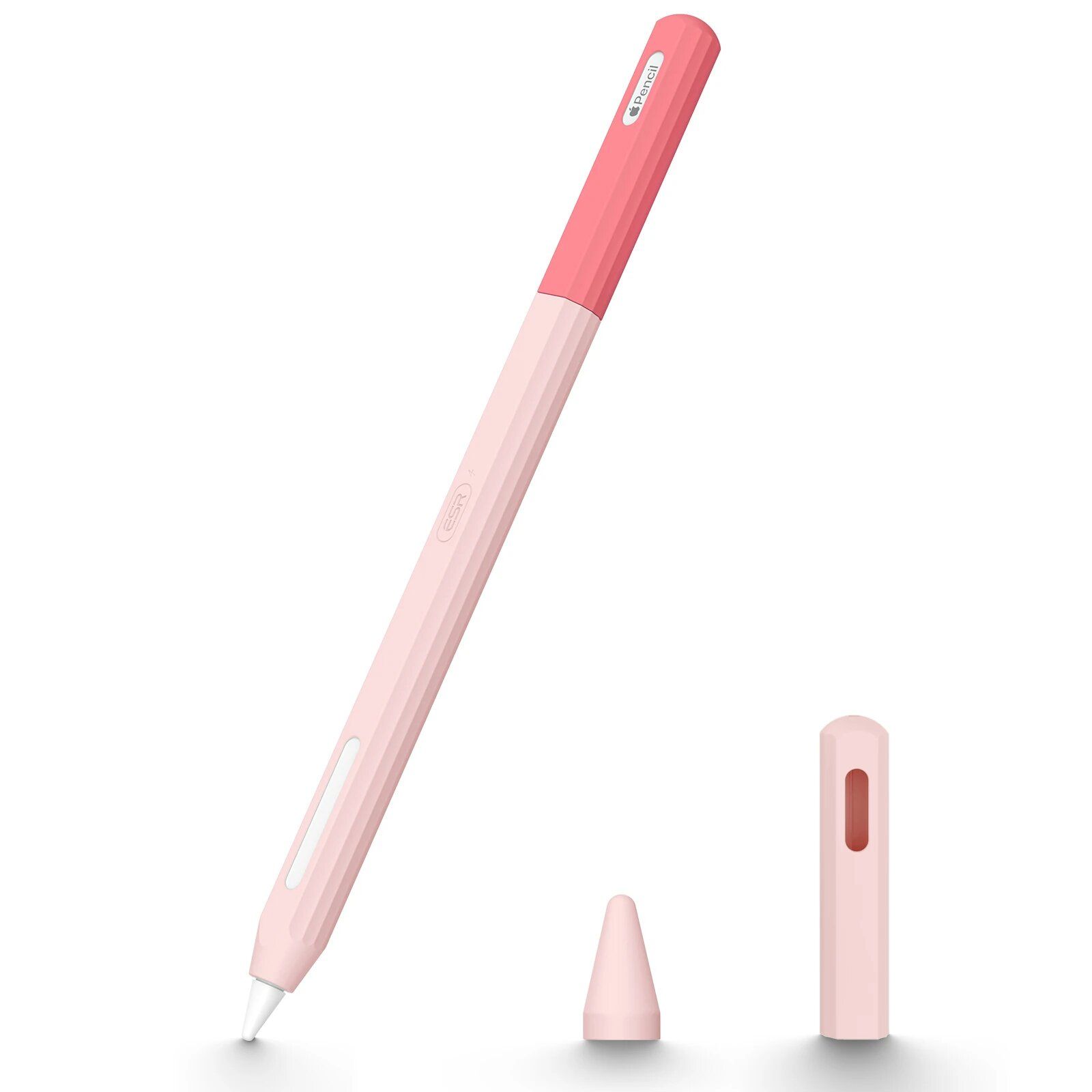 Чехол ESR Pencil Cover силиконовый для Apple Pencil 2 - розовый