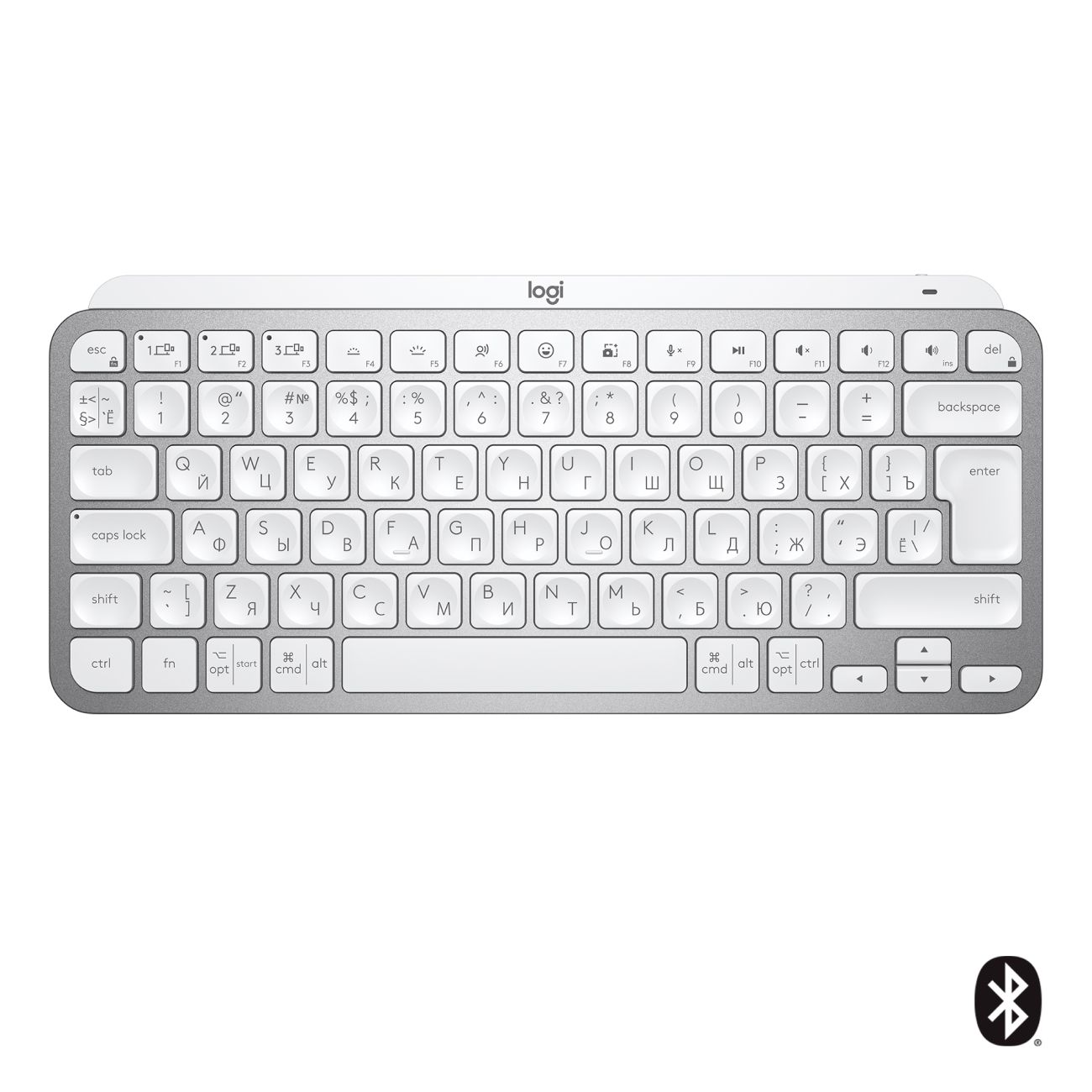 Беспроводная клавиатура Logitech MX Keys Mini Gray/White (920-010502)