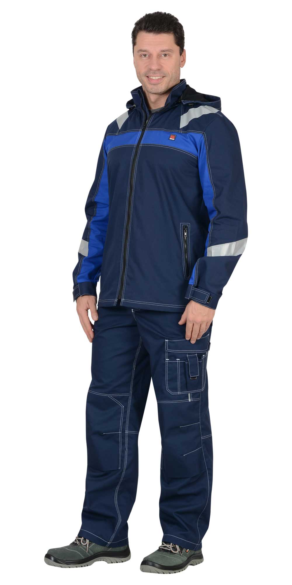 Куртка рабочая мужская СириуС Сидней синяя 60-62/182-188