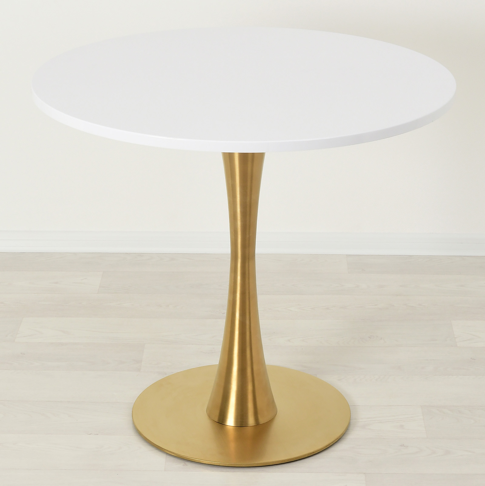 Кухонный стол Mebel Apartment Tulip 18 белый/золото D75