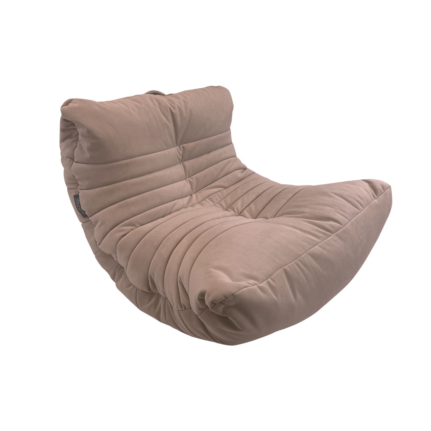 Кресло-мешок нового формата aLounge - Acoustic Sofa - Purple Rain (велюр, пудровый)