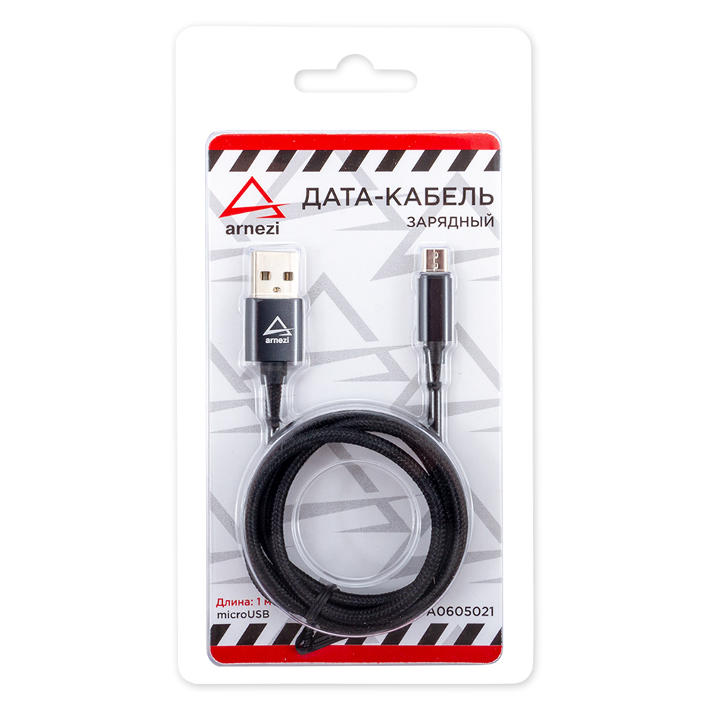 Дата-Кабель Arnezi USB - Micro USB черный A0605021