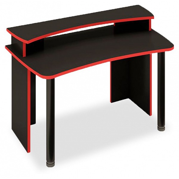 Стол компьютерный Merdes Домино lite СКЛ-Софт140+НКИЛ140 черный, красный
