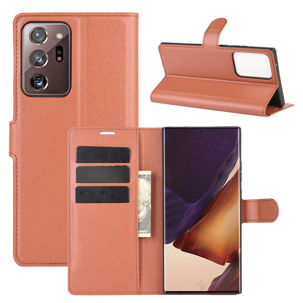 Чехол-книжка PRESTIGE для Samsung Galaxy Note 20 Ultra (коричневый)