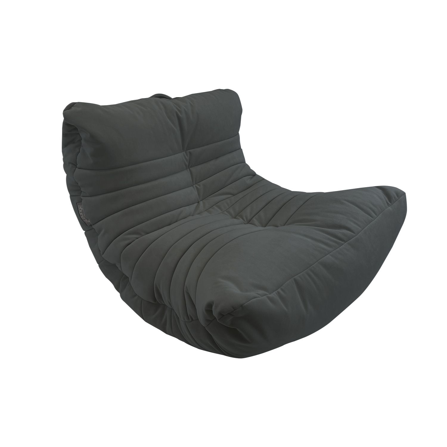 Кресло-мешок нового формата aLounge - Acoustic Sofa - Black Sapphire (велюр, черно-серый)