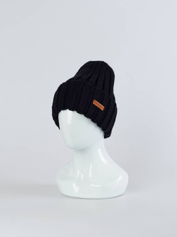 Шапка бини женская Noryalli 43403 черная, one size