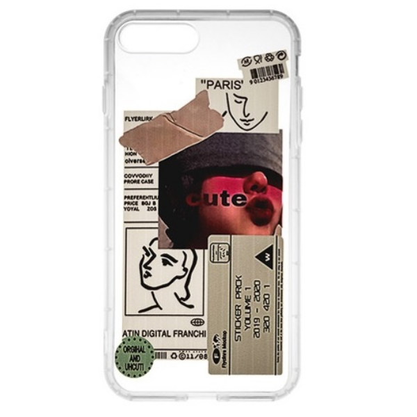Чехол для iPhone 7/8 Plus TPU Tide case - Cute прозрачный