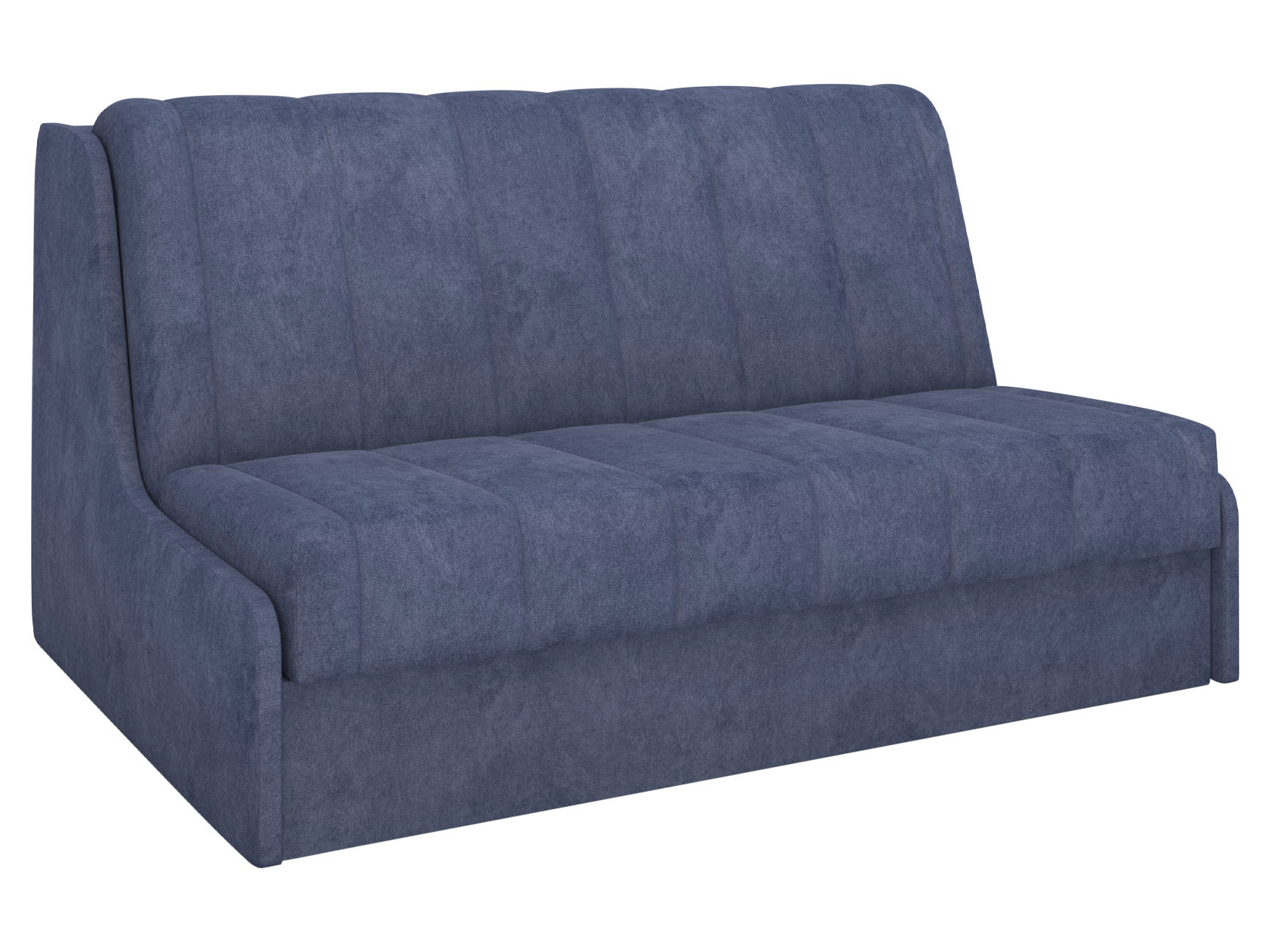 Прямой диван Первый Мебельный Валенсия Синий, велюр 160х205 см Без ящика