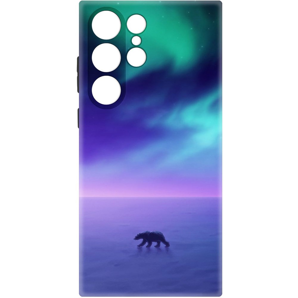 Чехол-накладка Софт Северное Сияние для Samsung Galaxy S23 Ultra