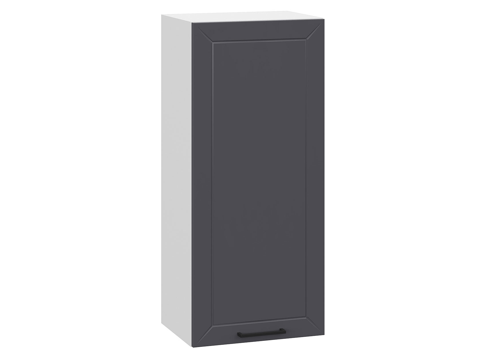 Навесной шкаф СВ-Мебель Вектор Белый / Графит 400 мм